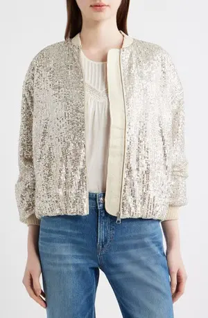 Hugo Boss Sequin Bomber Jacket