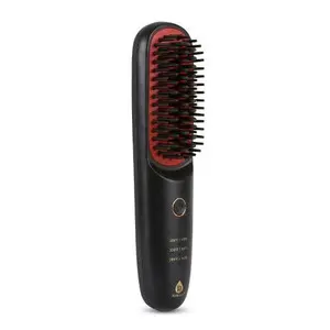 PURSONIC Modern Velvet Heated Hair Straightener - Black