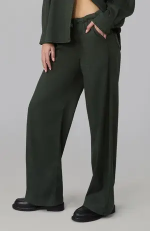 LOLA DENIM Remy Mid Rise Wide Leg Trouser - Command Sage
