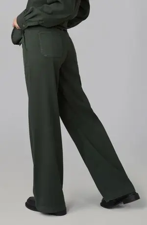 LOLA DENIM Remy Mid Rise Wide Leg Trouser - Command Sage