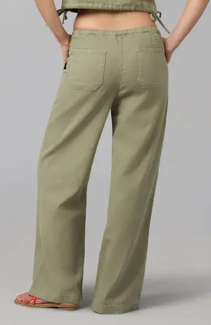 LOLA DENIM Remy Mid Rise Wide Leg Trousers