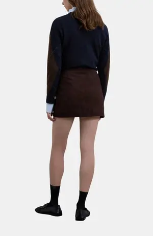 SCALPERS Suede Midi Skirt