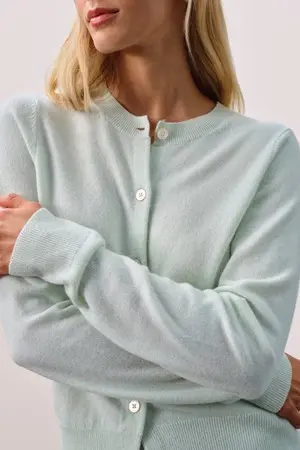 Naked Cashmere Button-up Cashmere Cardigan - Jadite