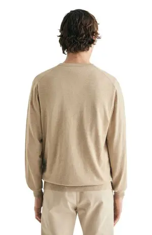 SCALPERS Tone-on-tone Embroidered Supima Sweater