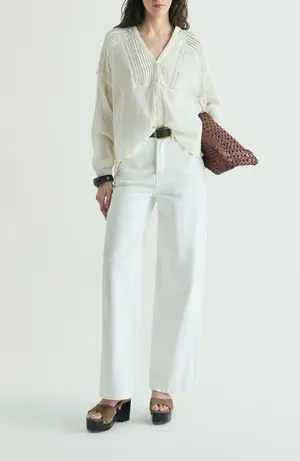 SCALPERS Contrast Stitching High-waist Jeans