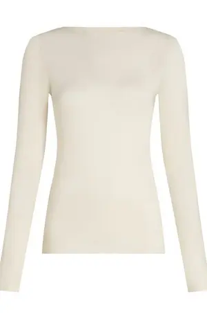 Hunkemoller Cashmere Blend Boatneck Shirt - Whitecap Gray