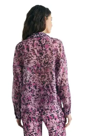 SCALPERS Animal Print Fluid Blouse