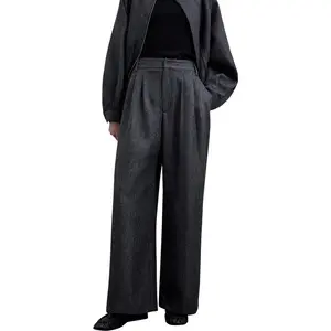 SCALPERS Herringbone Pleated Trousers