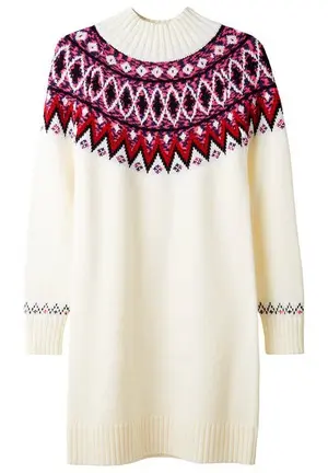 JOE BROWNS Fair Isle Turtleneck Sweater Dress