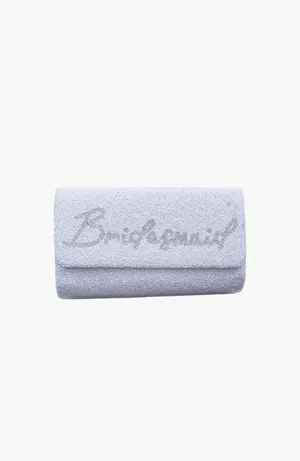 ISLAND TO EAST SIDE Bridesmaid Structured Bag - Silver/white