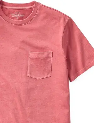 Vineyard Vines Big & Tall Garment-dyed Surf Pocket Tee - Mariner