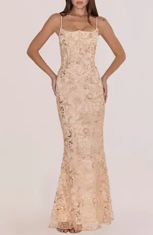 House Of Cb Metallic Dresses