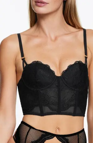 Pepper Lace Corset Top - Black