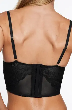 Pepper Lace Corset Top - Black
