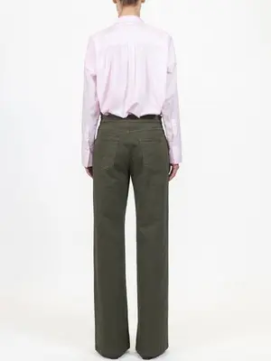 CALLAS MILANO Jane High-waist Flare Leg Trousers - Green