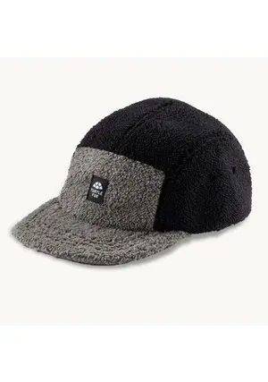 Turtle Fur Fleece Art 5-panel Cap - Black