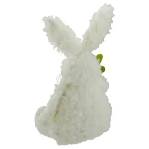 NORTHLIGHT Plush Easter Bunny Rabbit With Carrot Spring Decoration14
