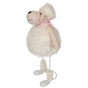 NORTHLIGHT Spring Loaded Lamb With Bandanna Easter Figure16