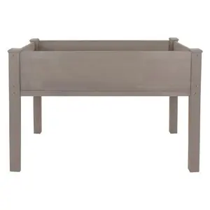 NORTHLIGHT 4ft Wood Raised Garden Bed Planter Box With Liner