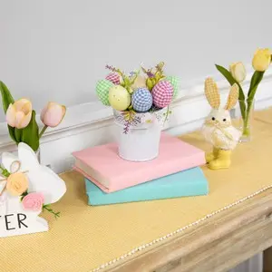 NORTHLIGHT Easter Egg Spring Potted Floral Arrangement7