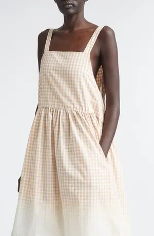 Tao Comme Des Garçons Gingham Cotton Poplin Dress