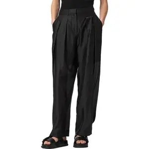 ALLSAINTS Becca Pleated Trousers - Black