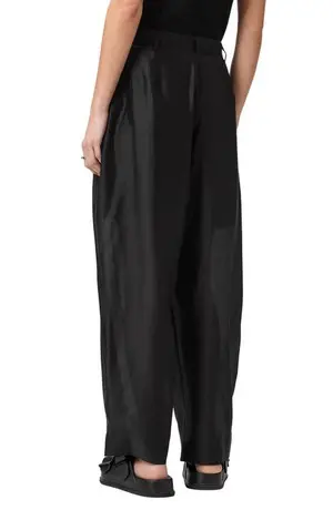 ALLSAINTS Becca Pleated Trousers - Black