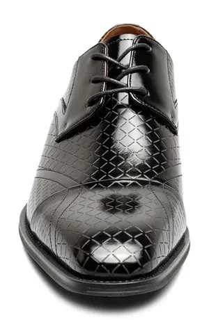 STACY ADAMS Hobson Cap-toe Derby - Black