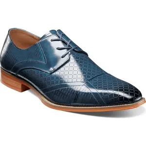 STACY ADAMS Hobson Cap-toe Derby - Blue