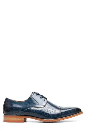 STACY ADAMS Hobson Cap-toe Derby - Blue