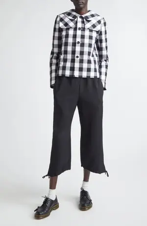 Comme Des Garçons Gingham Cotton Jacket