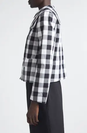 Comme Des Garçons Gingham Cotton Jacket