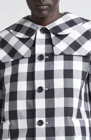 Comme Des Garçons Gingham Cotton Jacket