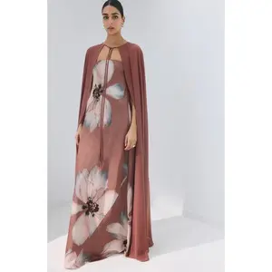 Mango Tie Front Cape - Nude