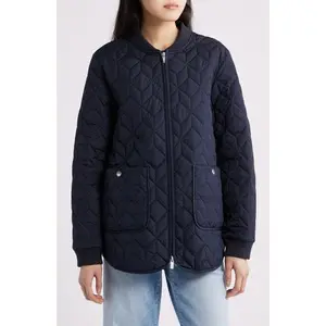 ILSE JACOBSEN Art Quilted Coat - Dark Indigo