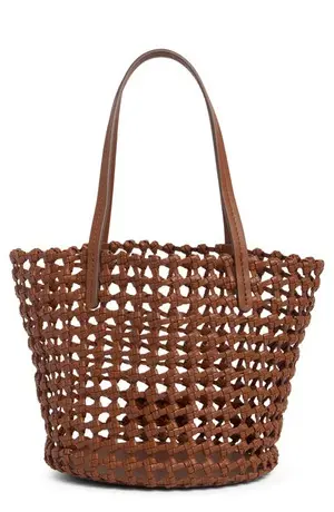 Staud Caro Leather Bucket Bag