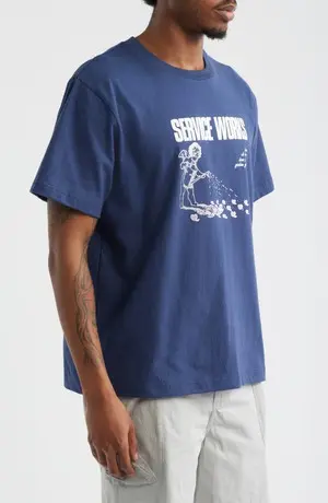SERVICE WORKS Garden Graphic Organic Cotton T-shirt