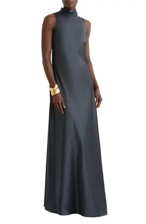 REISS Tie Back Sleeveless Maxi Dress
