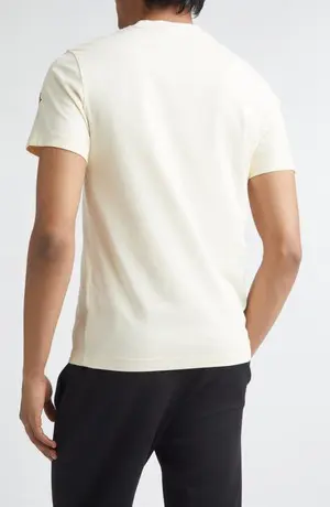 Moncler Logo Patch Graphic T-shirt - Ivory