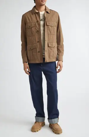 Moncler Amnicon Canvas Field Jacket - Coriander