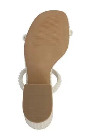 Mia Sabella Embellished Sandals - Bone Beads
