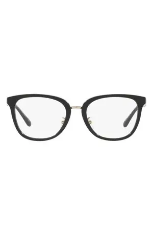 Michael Kors 52mm Square Optical Glasses - Black