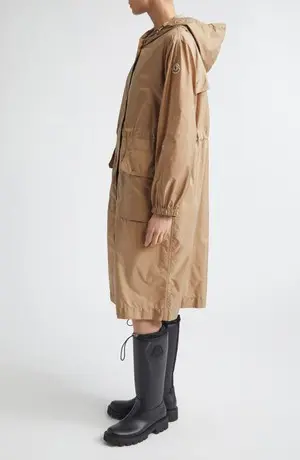 Moncler Hiengos Long Parka - Travertine