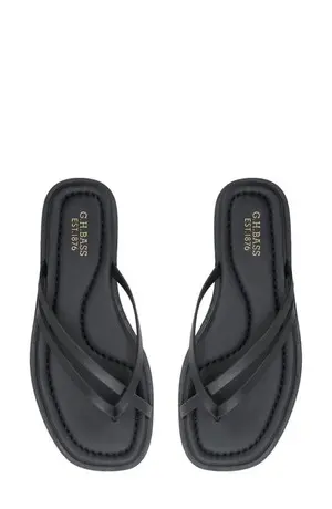 G.H.BASS Nora Flip Flop - Black