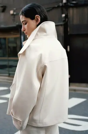 Mango Funnel Neck Wool Parka