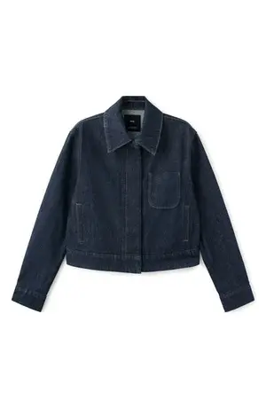 Mango Dark-wash Denim Jacket