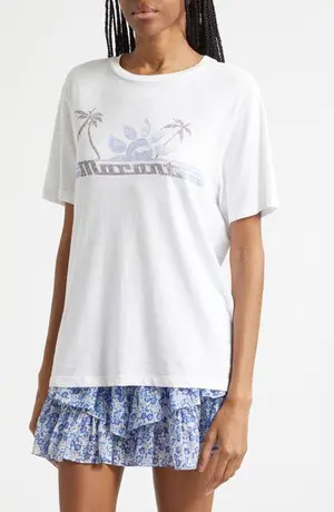 Isabel Marant Étoile Zewel Oversize Cotton Graphic T-shirt