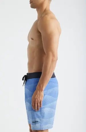 SANTO STUDIO Cole Houshmand Pro Board Shorts - Blue