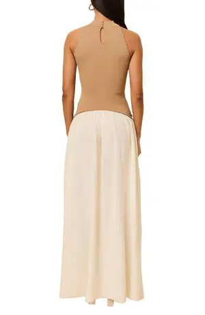 Solid & Striped The Isola Sleeveless Maxi Dress - Camel