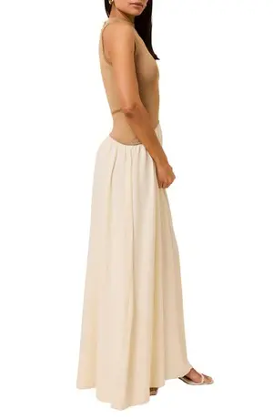 Solid & Striped The Isola Sleeveless Maxi Dress - Camel
